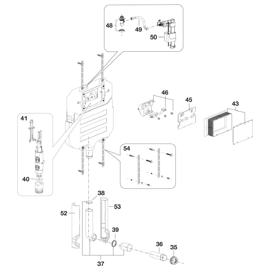 8900802A0 - Roca Basic Compact Concealed Cistern : Bathroom Planet