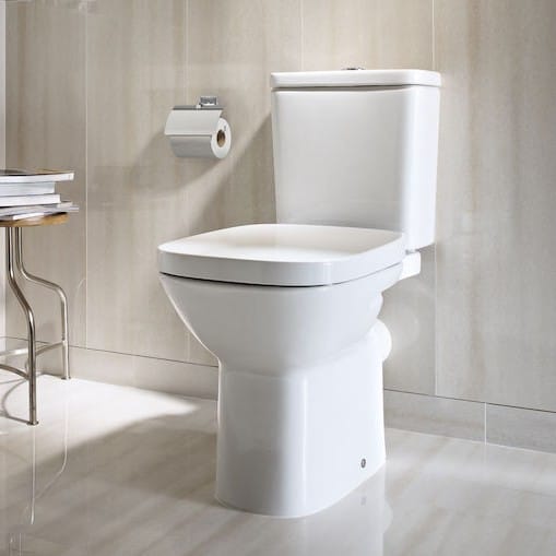 Roca Debba Open Back Close Coupled Toilet : Bathroom Planet