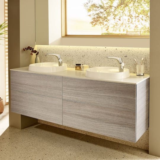 Roca Beyond Wall Hung Vanity Unit With Inset Basin : Bathroom Planet