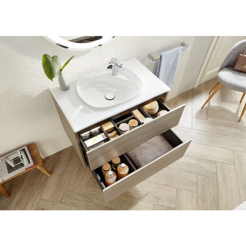 Roca Beyond Wall Hung Vanity Unit With Vanity Basin : Bathroom Planet