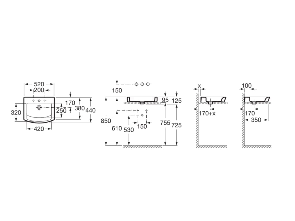 327882000 - Roca Hall Countertop Basin : Bathroom Planet