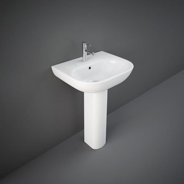 TON55BAS1 TONPED - RAK Tonique Wall Hung Basin : Bathroom Planet