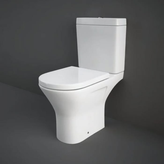 RAK Resort Mini Close Coupled Open Back Toilet & Standard Toilet Seat ...