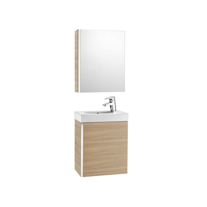 855866155 - Roca Mini Compact Wall Hung Vanity Unit Set : Bathroom Planet