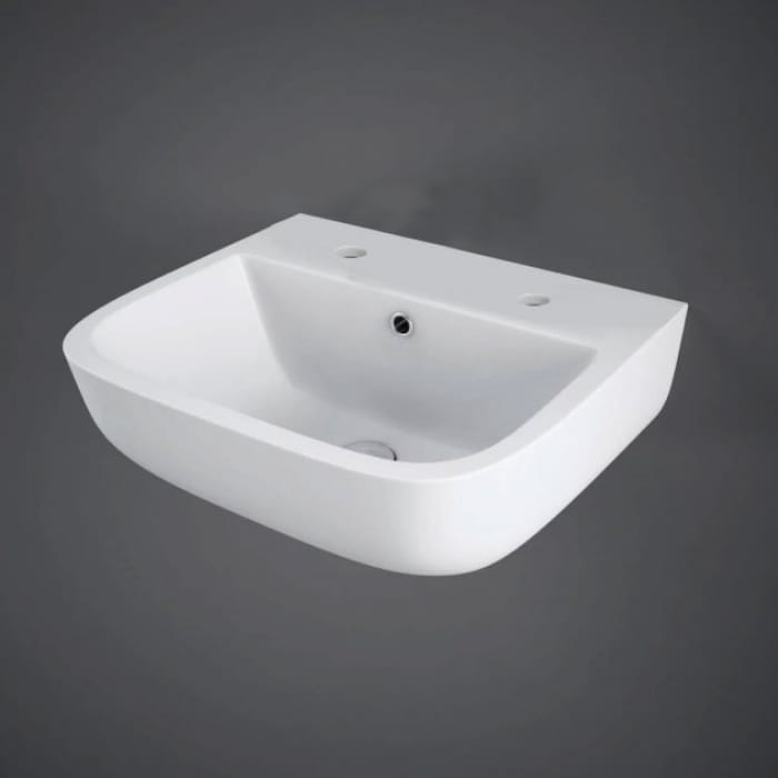 S60040BAS2 - RAK Series 600 Wall Hung Basin : Bathroom Planet