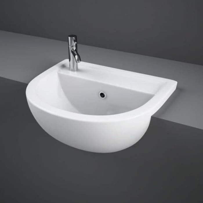 COM45SR1LH - RAK Compact Semi Recessed Basin : Bathroom Planet