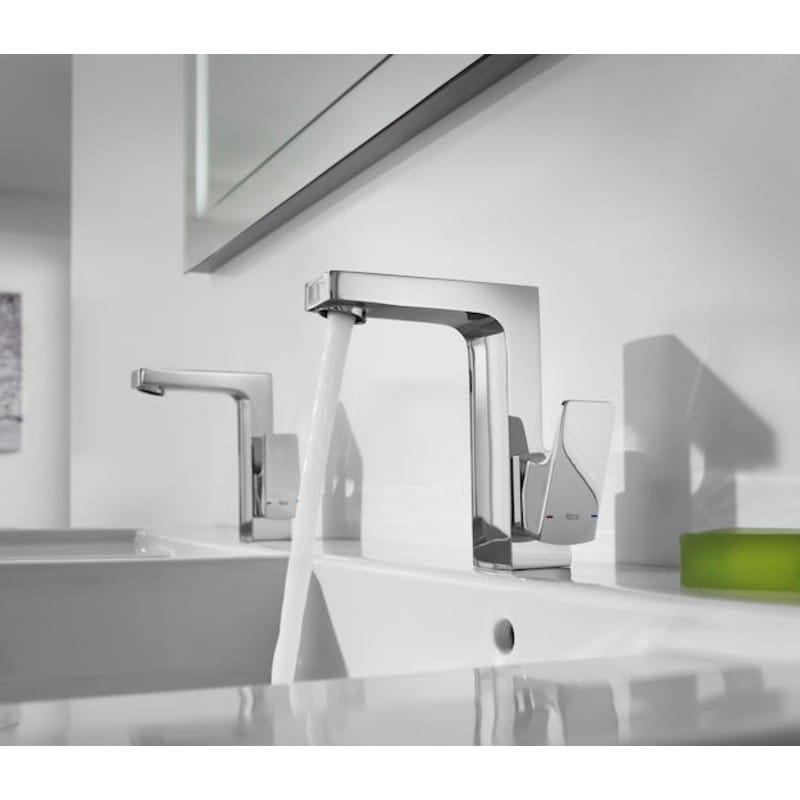 5A4001C00 - Roca L90 Monobloc Basin Mixer Tap With Lateral Handle ...