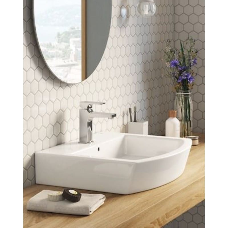 5A3220C0N - Roca Escuadra Monobloc Basin Mixer Tap : Bathroom Planet