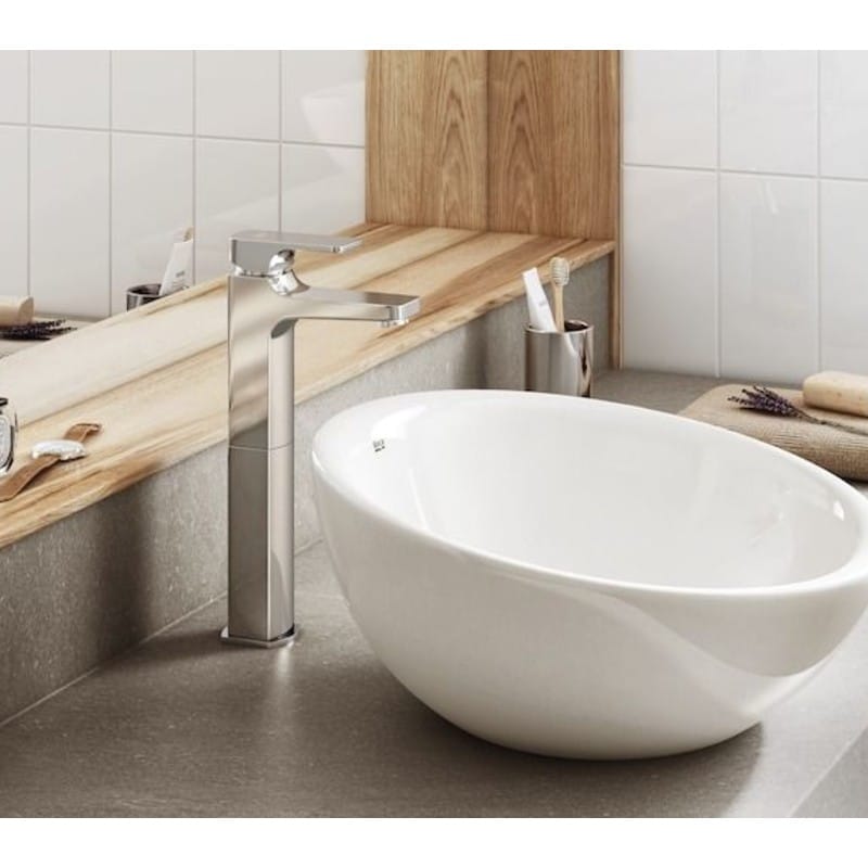 5A3720C0N - Roca Escuadra Extended Height Monobloc Basin Mixer Tap ...