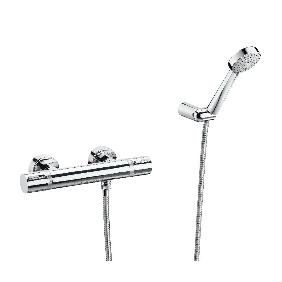 Roca T-1000 Round Thermostatic Wall Mounted Shower Valve : Bathroom Planet