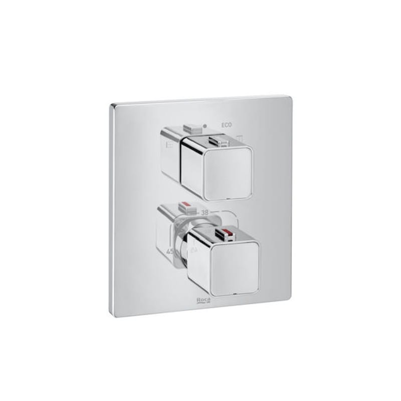 5A0C1AC00 - Roca T-1000 Square Thermostatic Bath Shower Valve ...