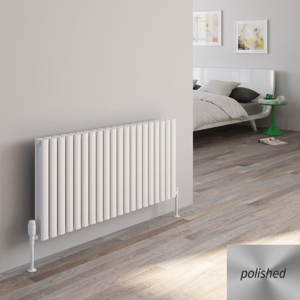 Reina Neval Horizontal Aluminium Radiator : Bathroom Planet
