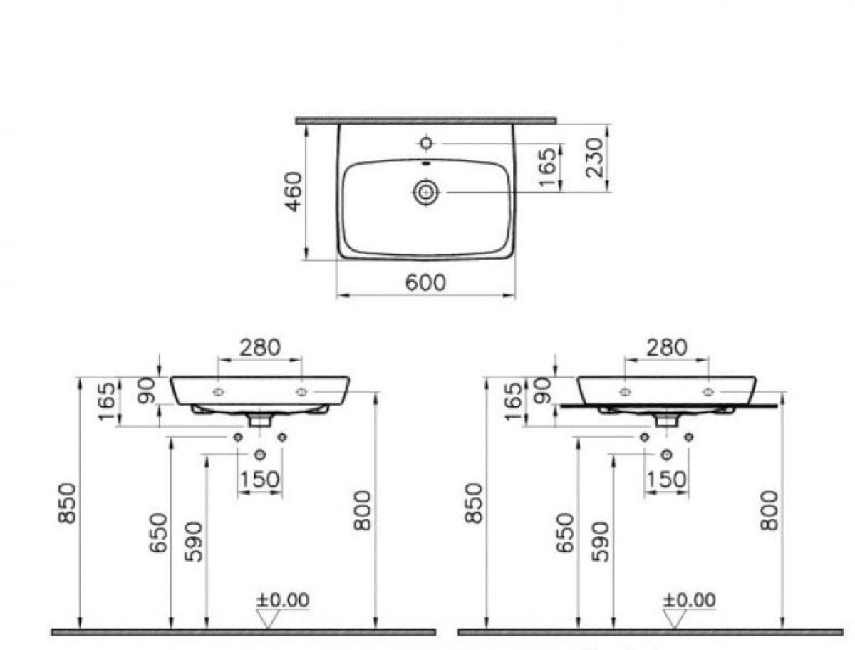 5662B003-0973 - VitrA M-Line Basin : Bathroom Planet