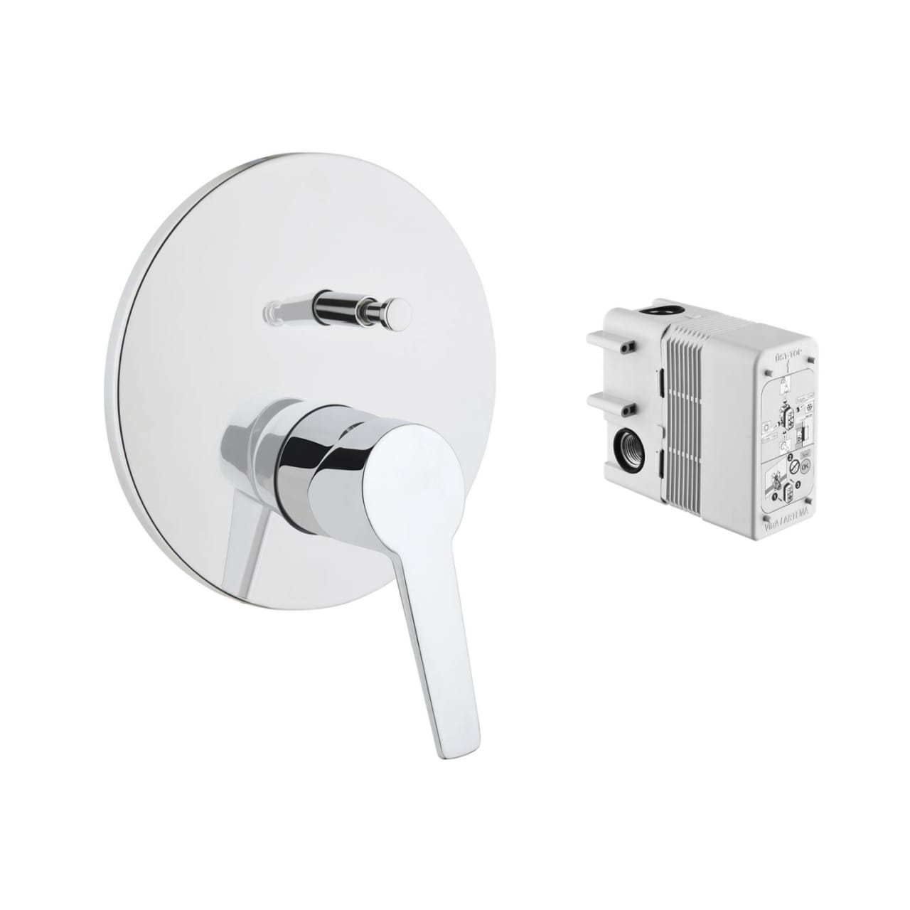 A42446EXP A41949EXP - VitrA Solid S Built-In Bath/Shower Mixer : Bathroom Planet