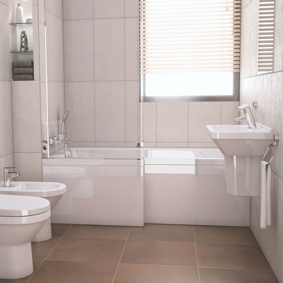 VitrA Neon Shower Bath : Bathroom Planet