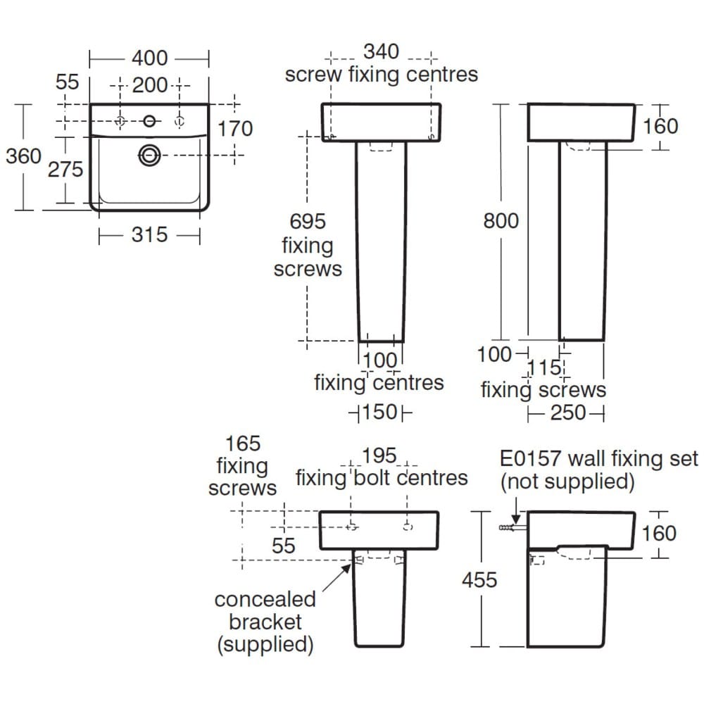 Ideal Standard Concept Cube Handrinse Basin : Bathroom Planet