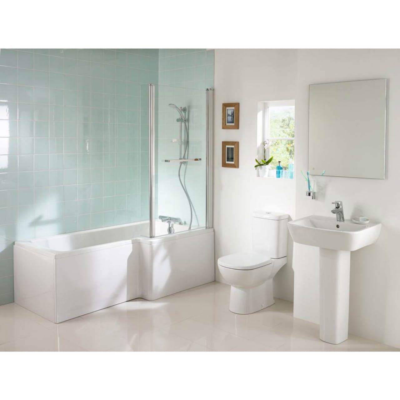 Ideal Standard Tempo Cube Shower Bath : Bathroom Planet