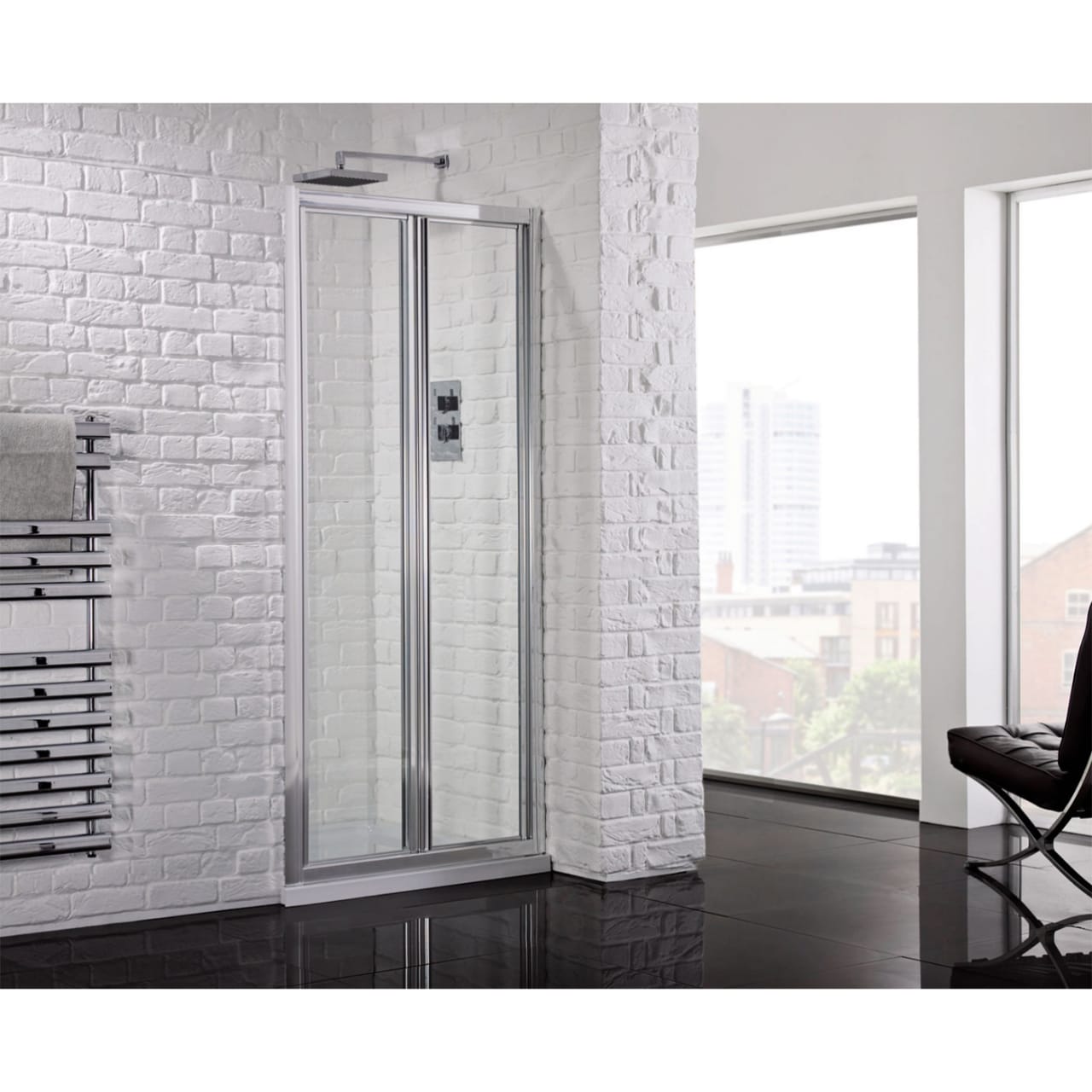 AQ9318S - Aquadart Venturi 6 Framed Bifold Door : Bathroom Planet
