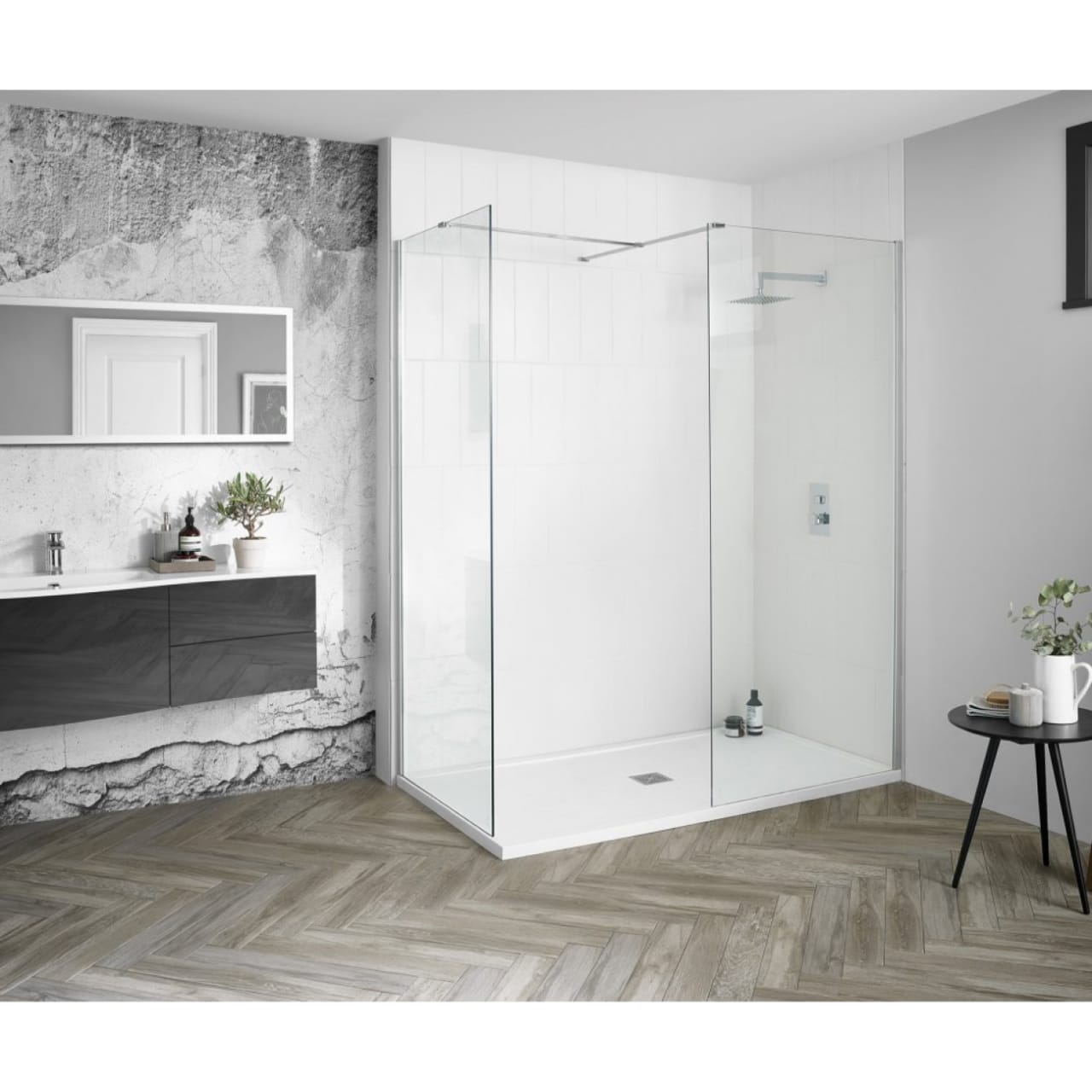 AQ8240S AQ8242S AQ8282S - Aquadart Wetroom 8 Clear & Chrome With ...