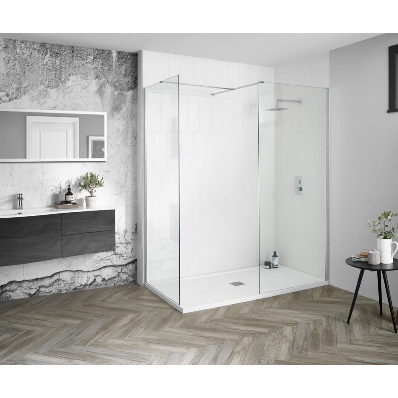 AQ8241S AQ8241S AQ2097 AQ8281S - Aquadart Wetroom 8 Clear & Chrome With ...