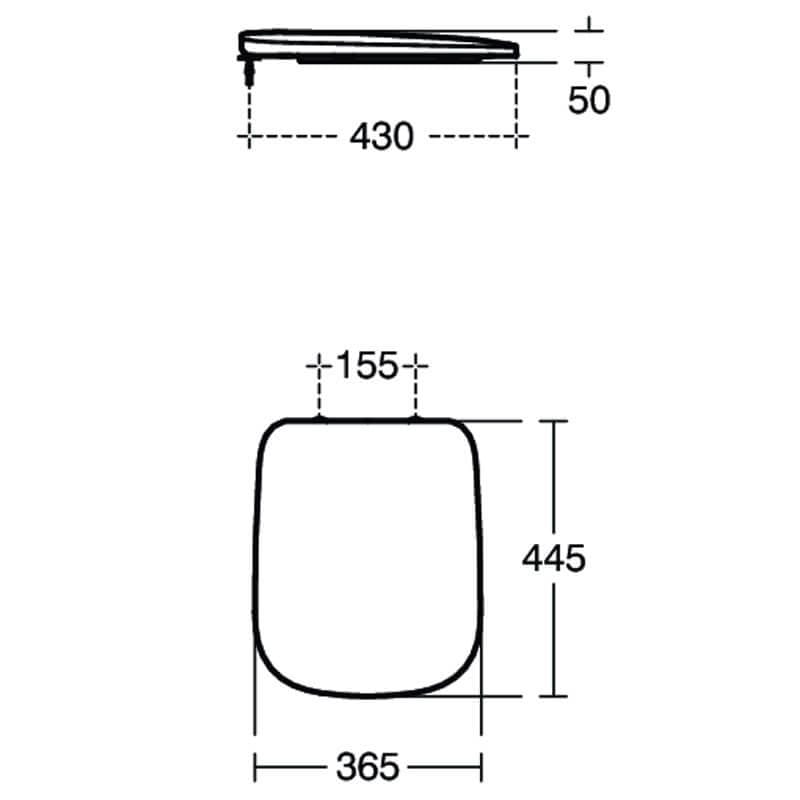 Ideal Standard Studio Echo Toilet Seat : Bathroom Planet