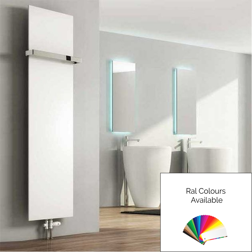 Reina Slimline Vertical Steel Radiator : Bathroom Planet