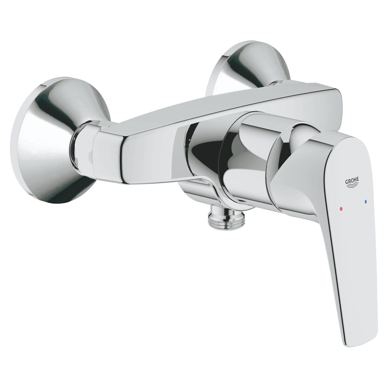 Grohe BauEdge Single Lever Wall Mounted Shower Mixer Valve : Bathroom Planet