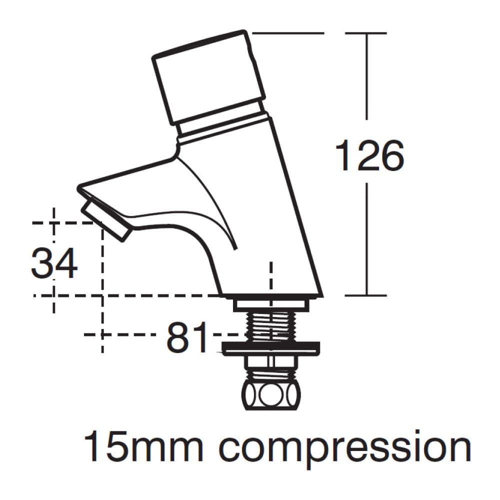 B8267AA - Armitage Shanks Contour 21 Pair Self Closing Basin Taps ...