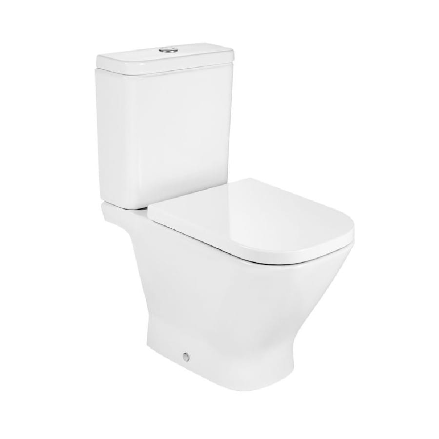 Roca The Gap Square Box Rim Close Coupled Toilet : Bathroom Planet
