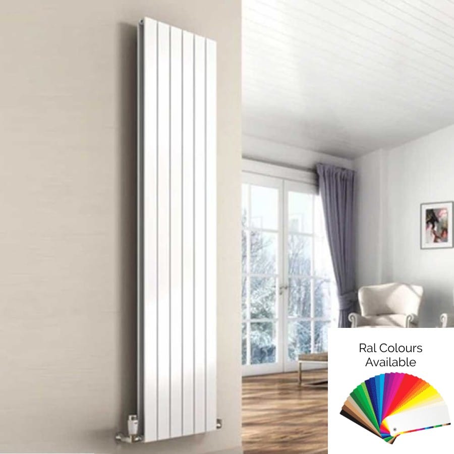 Reina Flat Vertical Steel Radiator : Bathroom Planet