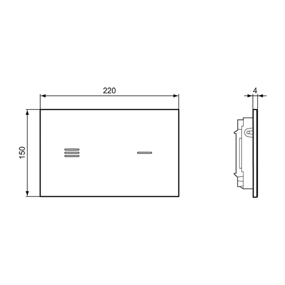 R0129SA - Ideal Standard Symfo Electronic Flush Plate : Bathroom Planet