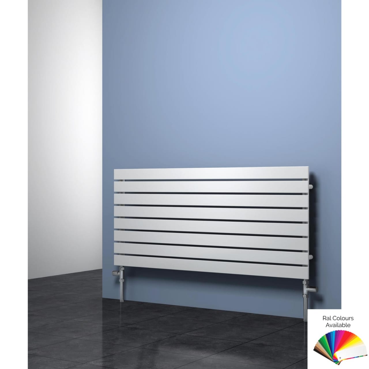 Reina Rione Horizontal Steel Radiator : Bathroom Planet