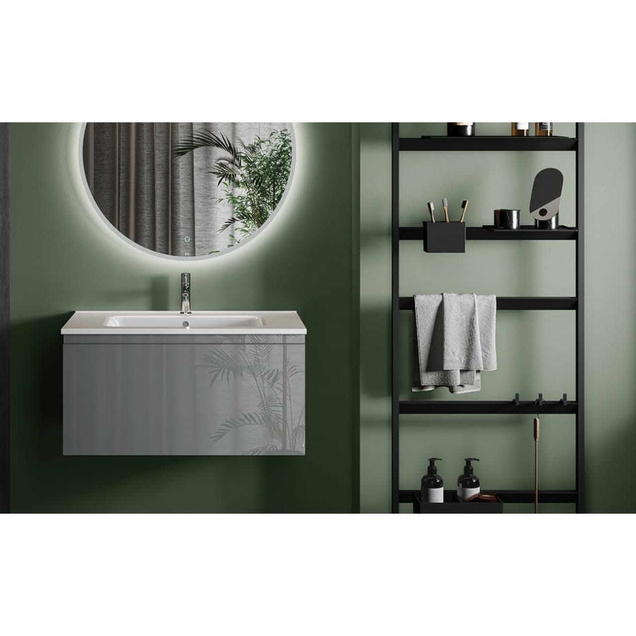 UNOWH100MOK - RAK Joy Uno Wall Hung Vanity Unit : Bathroom Planet