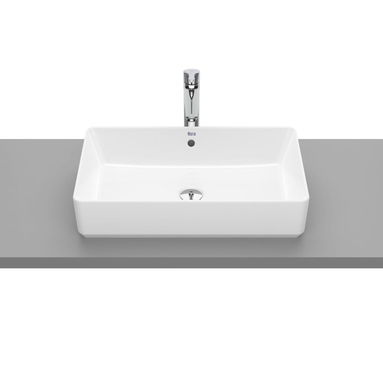 3270Y2000 - Roca The Gap On Countertop Square Basin : Bathroom Planet