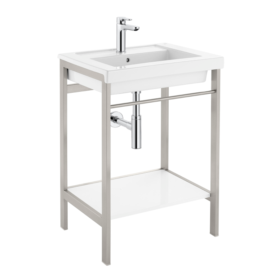 Roca Prisma Basin Metal Structure with Integrated Towel Rail : Bathroom ...