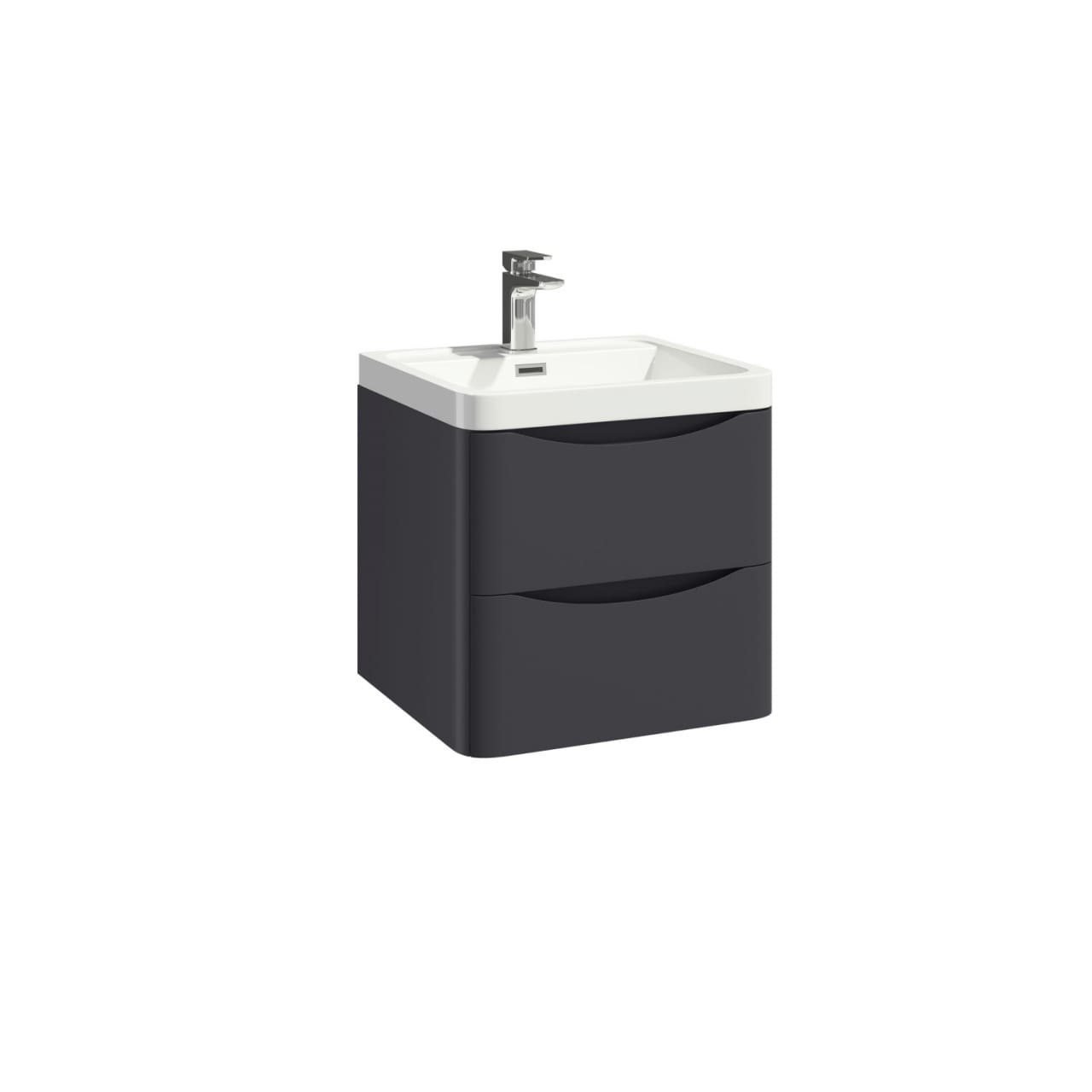 CONTOUR500WALLCAB-MATTGREY COUNTOUR-500BASIN - Casa Bano Contour Vanity ...