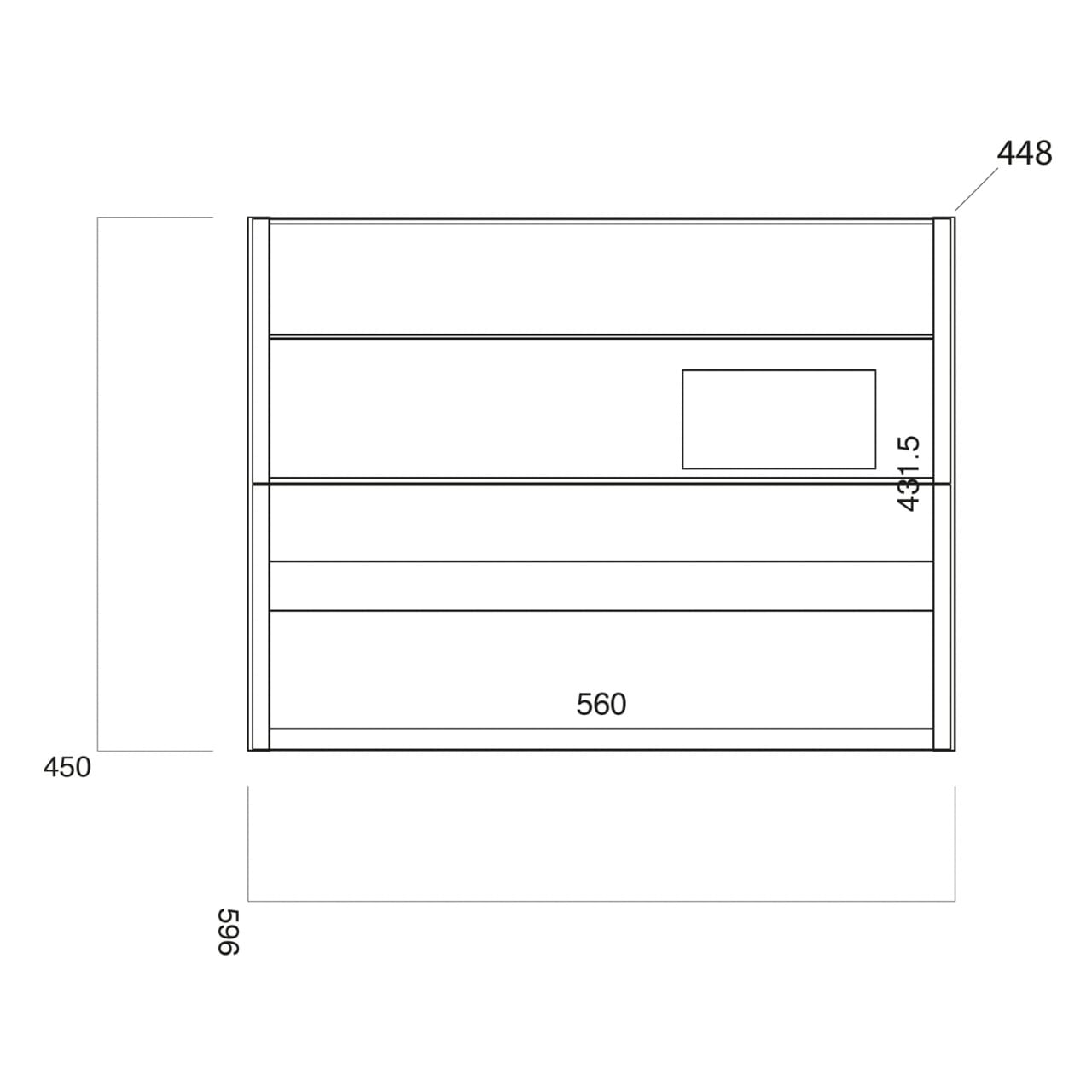 CONTOUR-600WALLCAB-GWTE CONTOUR600BASIN - Casa Bano Contour Vanity Unit ...