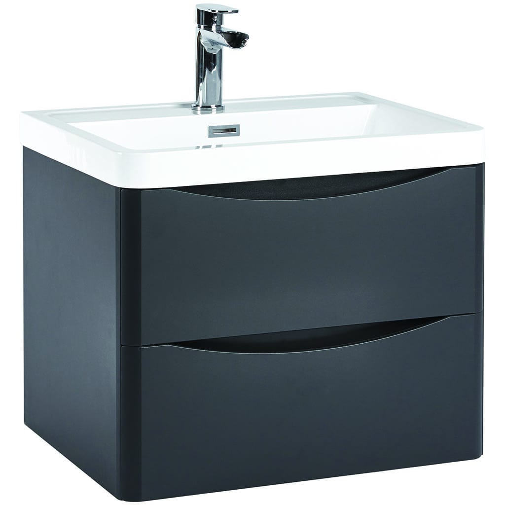 CONTOUR-600WALLCAB-MATTGREY CONTOUR600BASIN - Casa Bano Contour Vanity ...