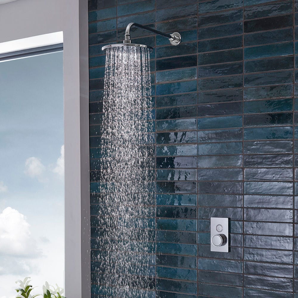SAX2377 - Tavistock Axiom Push Button Valve & Overhead Shower ...