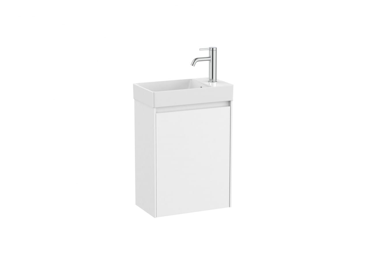 Roca Ona: Unik Wall Hung Bathroom Vanity Unit with 1 Door & Basin ...