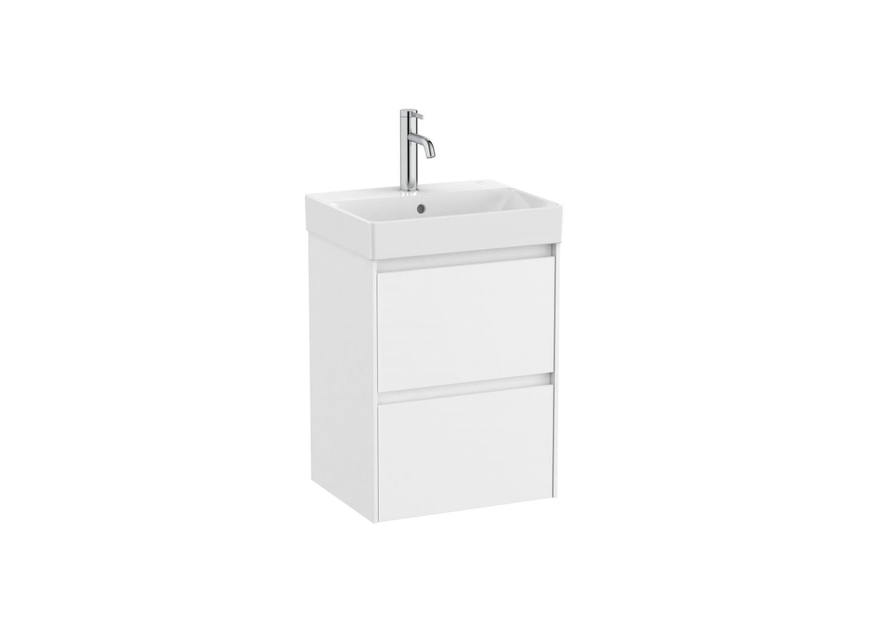 Roca Ona: Unik Compact Bathroom Vanity Unit with 2 Drawers And Basin ...