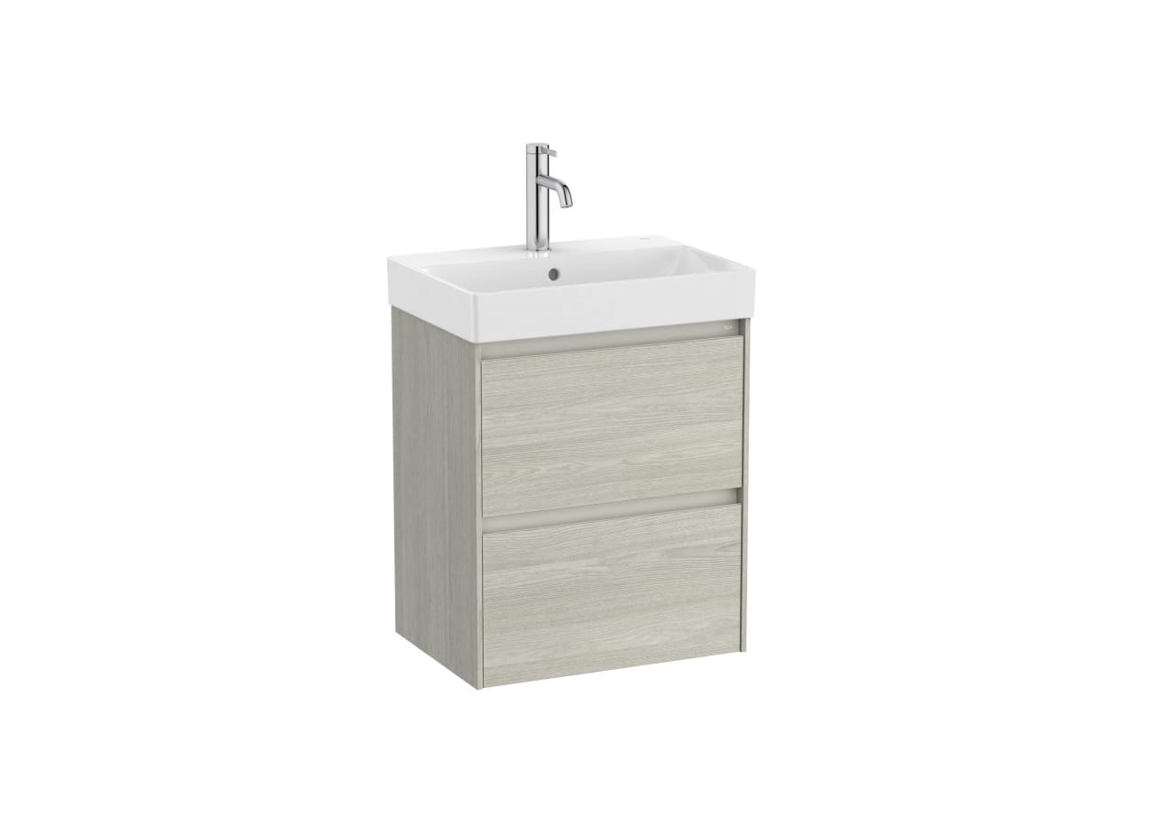 Roca Ona: Unik Compact Bathroom Vanity Unit with 2 Drawers And Basin ...