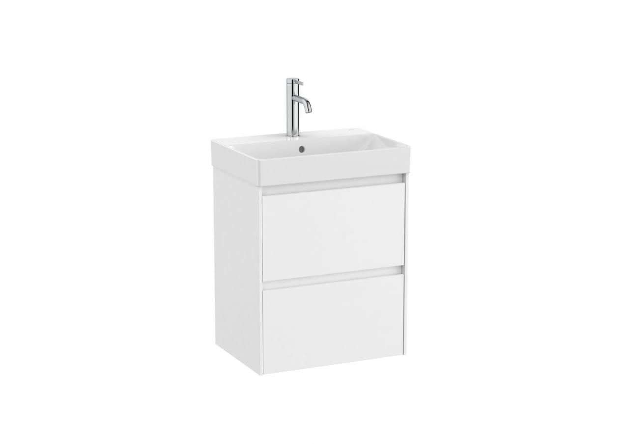 Roca Ona: Unik Compact Bathroom Vanity Unit with 2 Drawers And Basin ...