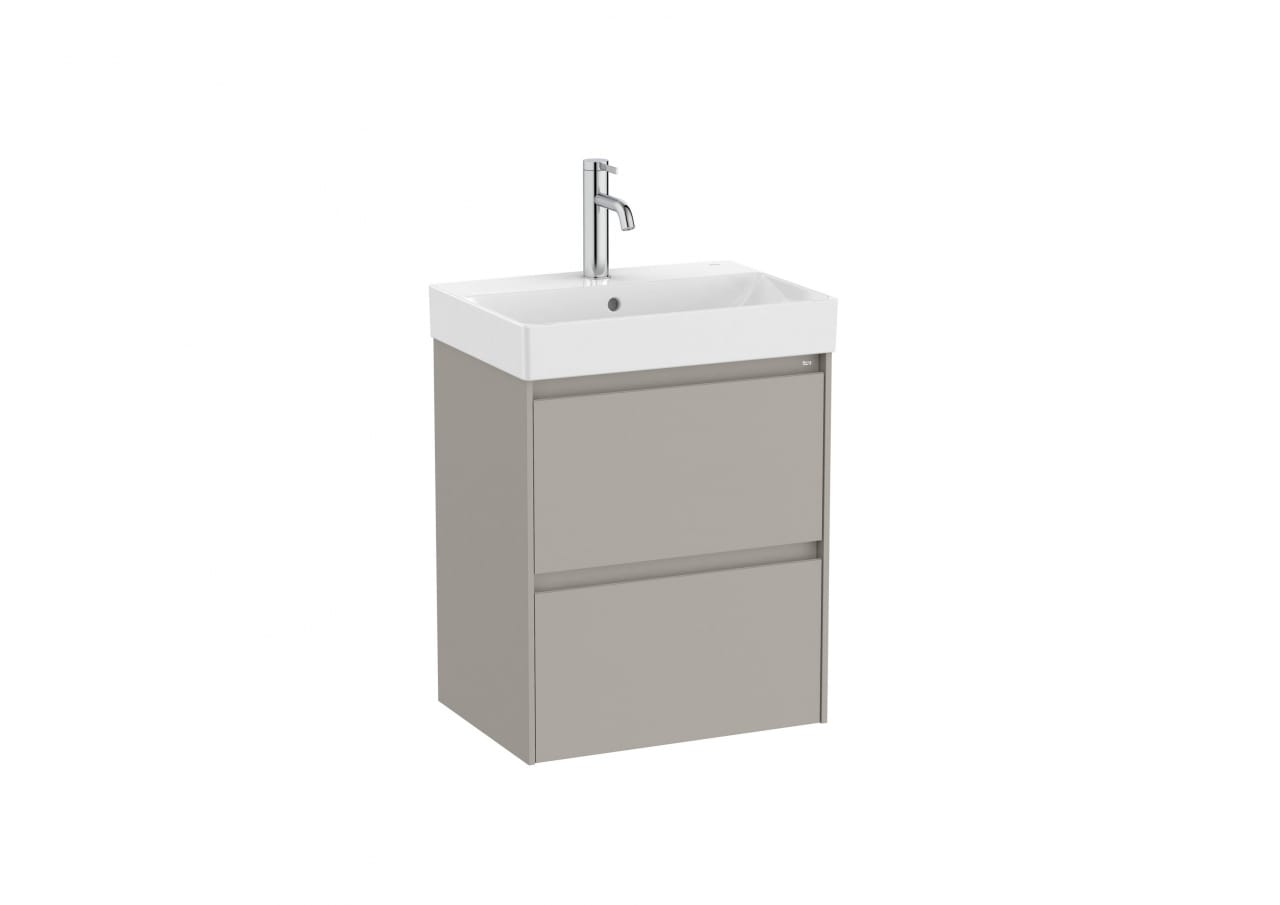 Roca Ona: Unik Compact Bathroom Vanity Unit with 2 Drawers And Basin ...