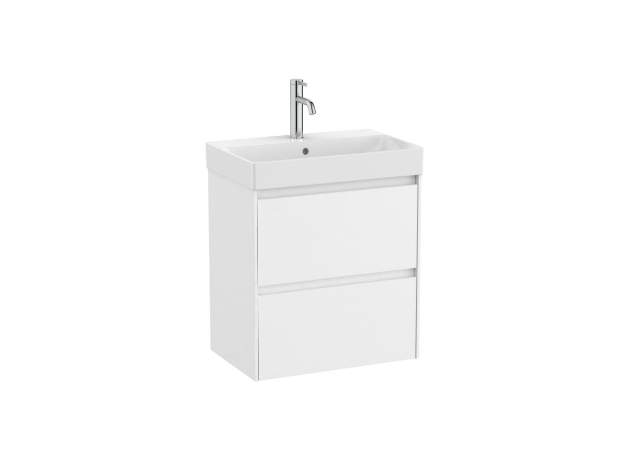 Roca Ona: Unik Compact Bathroom Vanity Unit with 2 Drawers & Basin ...
