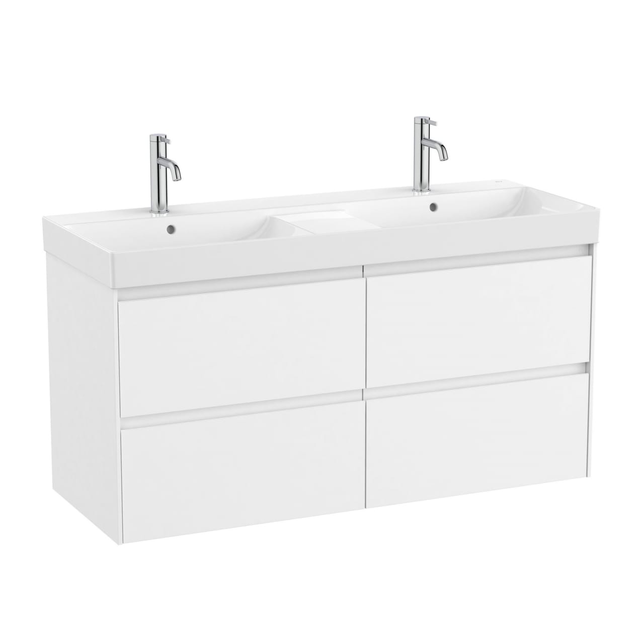 Roca Ona: Unik Wall-Hung Bathroom Vanity Unit with 4 Drawers and 2 ...