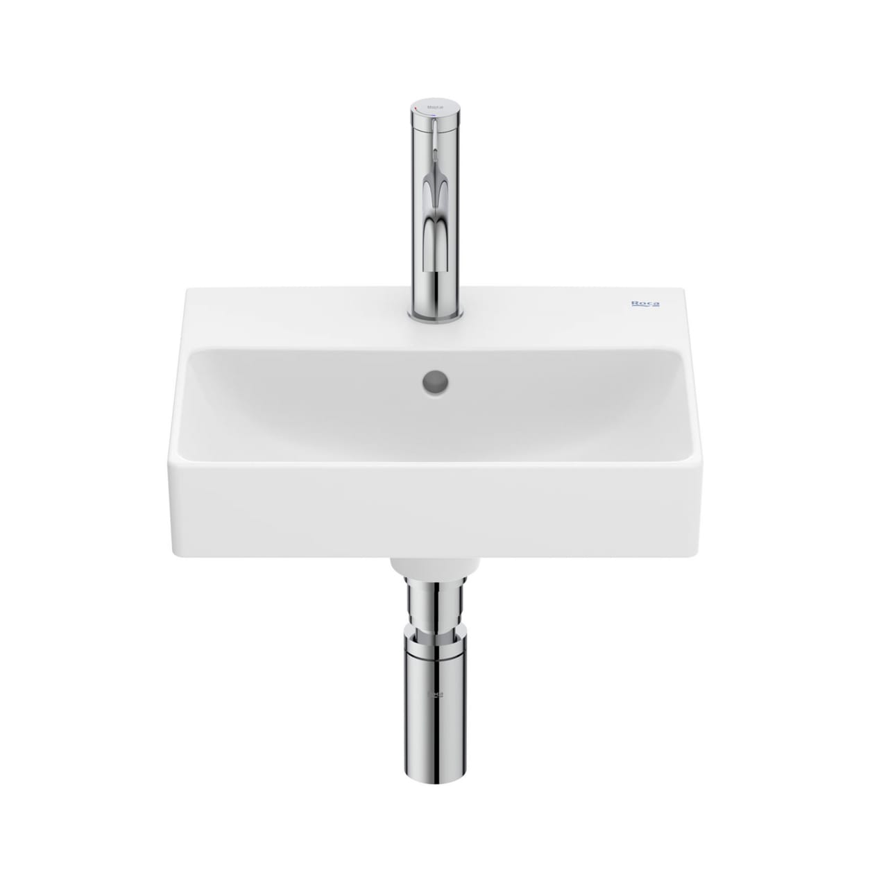 A32768D620 - Roca Ona: Compact Wall-Hung Basin (400mm) : Bathroom Planet