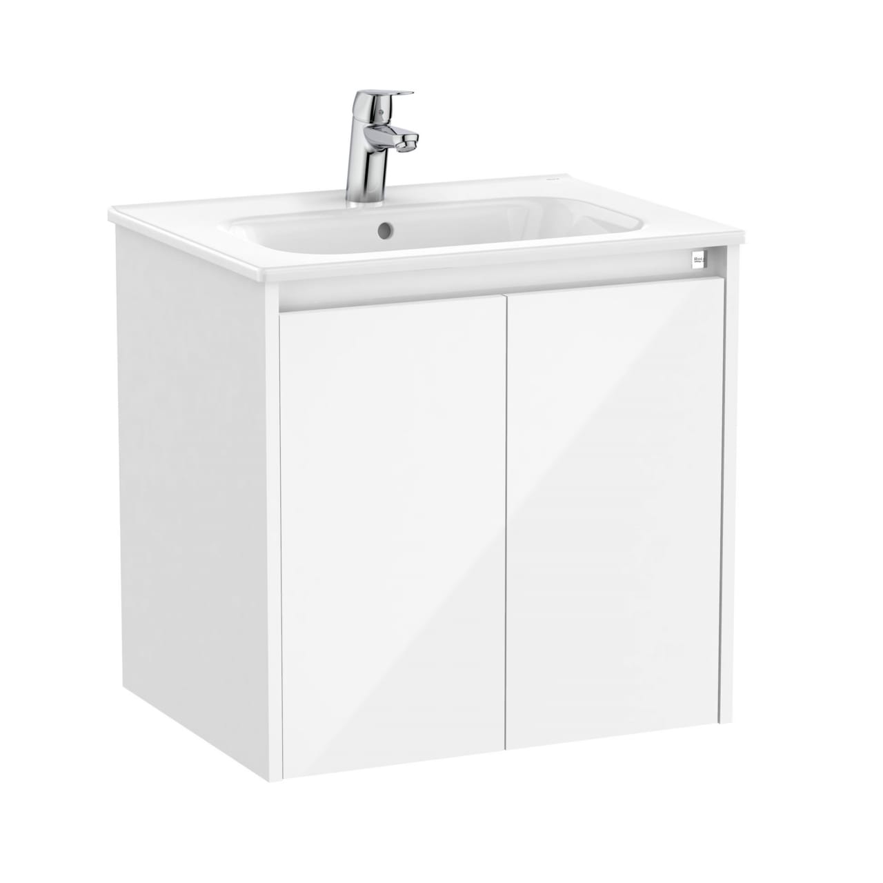 Roca Tenet: Unik Wall-hung Vanity Unit with Two Doors and Basin (600 mm ...