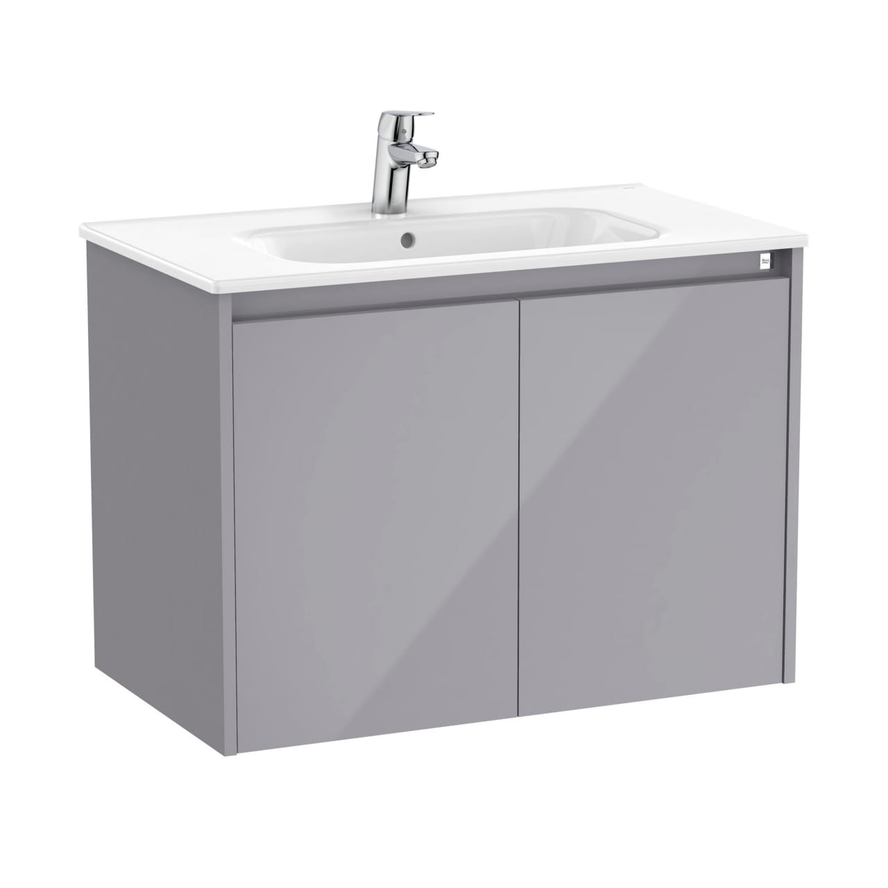 Roca Tenet: Unik Wall-hung Vanity Unit with Two Doors and Basin (800mm ...