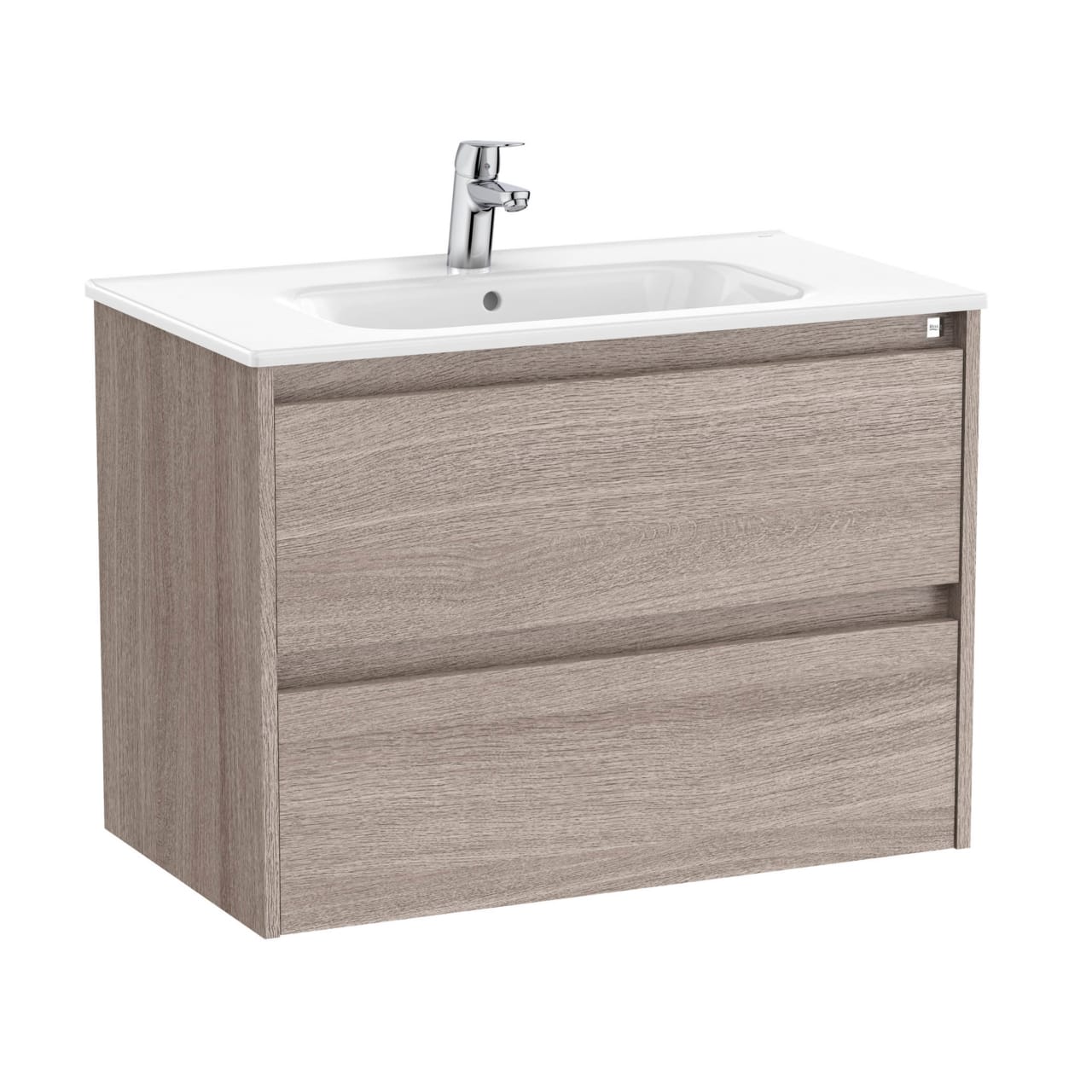 Roca Tenet: Unik Wall-hung Vanity Unit with Two Drawers and Basin ...